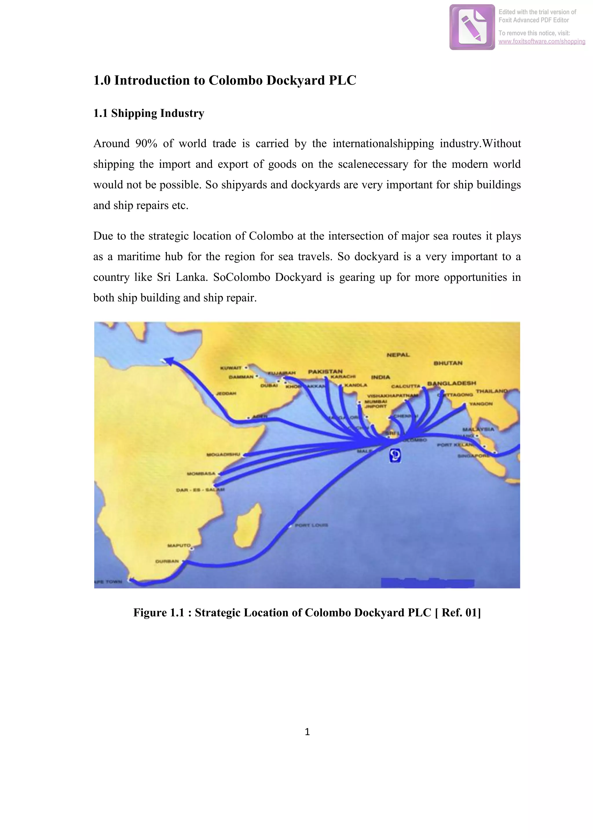 Colombo Dockyard PLC Industrial Training Report | PDF