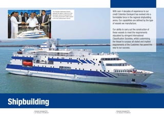 Colombo dockyard plc profile double spread updated final | PDF