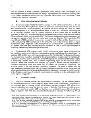 Colombo port expansion project (2) | PDF