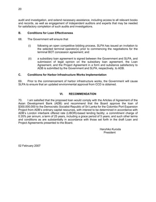 Colombo port expansion project (2) | PDF