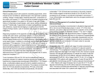 NCCN Clinical Practice Guidelines for Colon Cancer 2026 Update | PDF