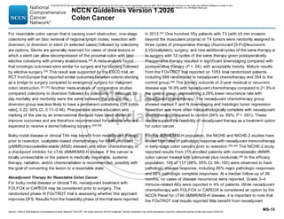 NCCN Clinical Practice Guidelines for Colon Cancer 2026 Update | PDF