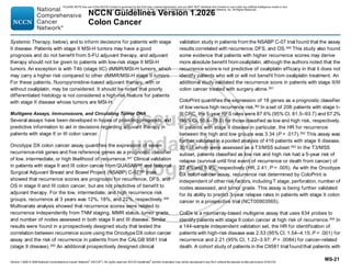 NCCN Clinical Practice Guidelines for Colon Cancer 2026 Update | PDF