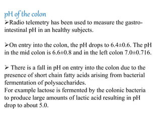 Colon specific drug delivery system | PPTX
