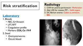 Colon bleeding approach and investigations | PPT