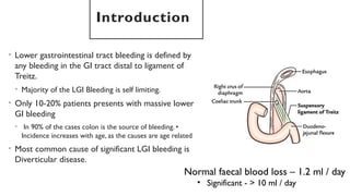 Colon bleeding approach and investigations | PPT