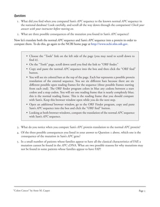 Colon cancer | PDF