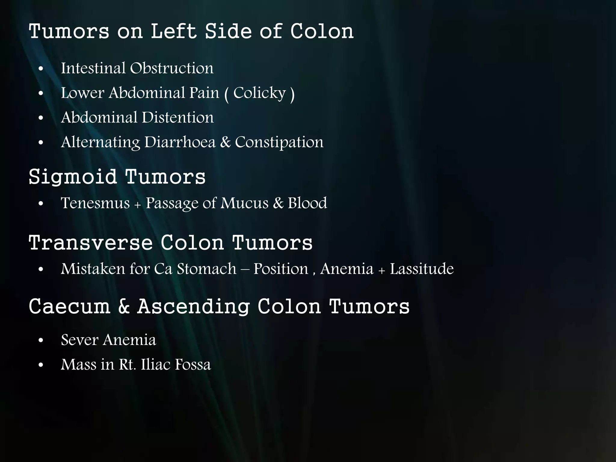Colon cancer | PPTX