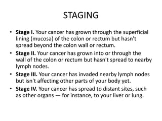 Colon cancer | PPTX