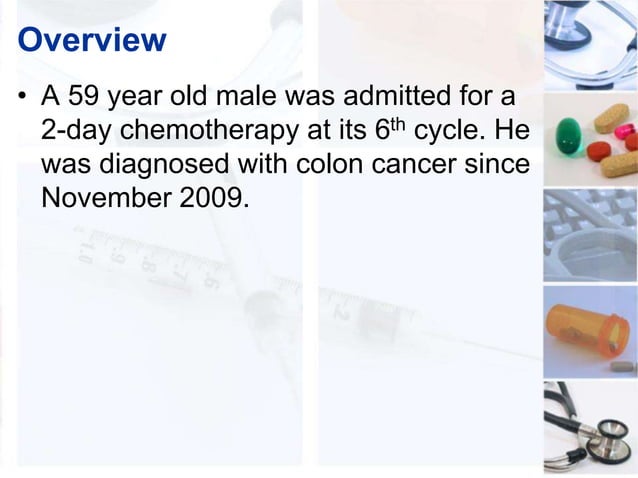 Colon Cancer in a Male Patient - Case Presentation | PPTX | Cancer ...