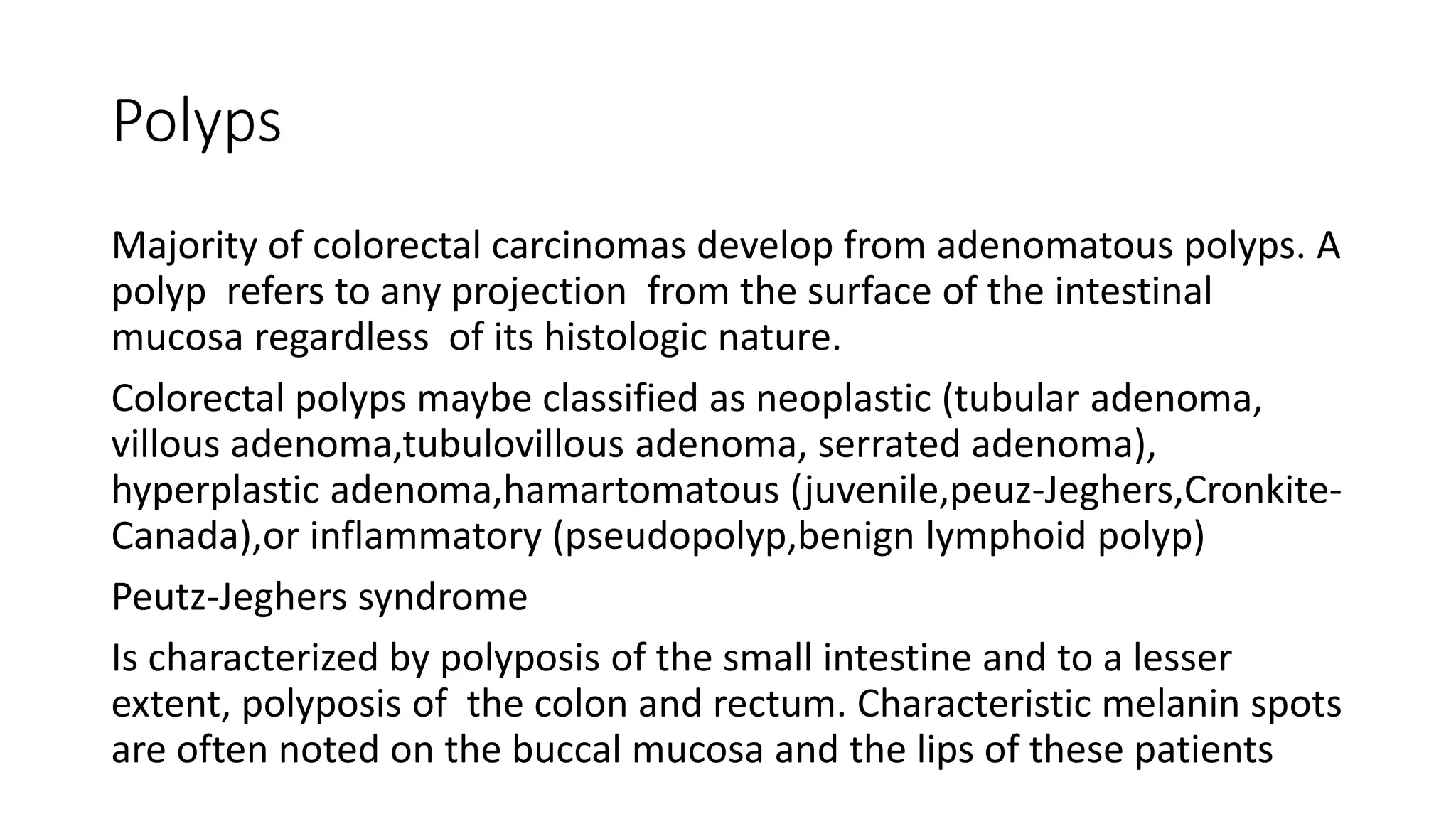 COLON CANCER causes and Management of the disease.pptx