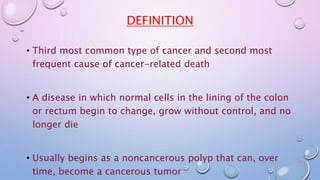 Colon cancer | PPTX