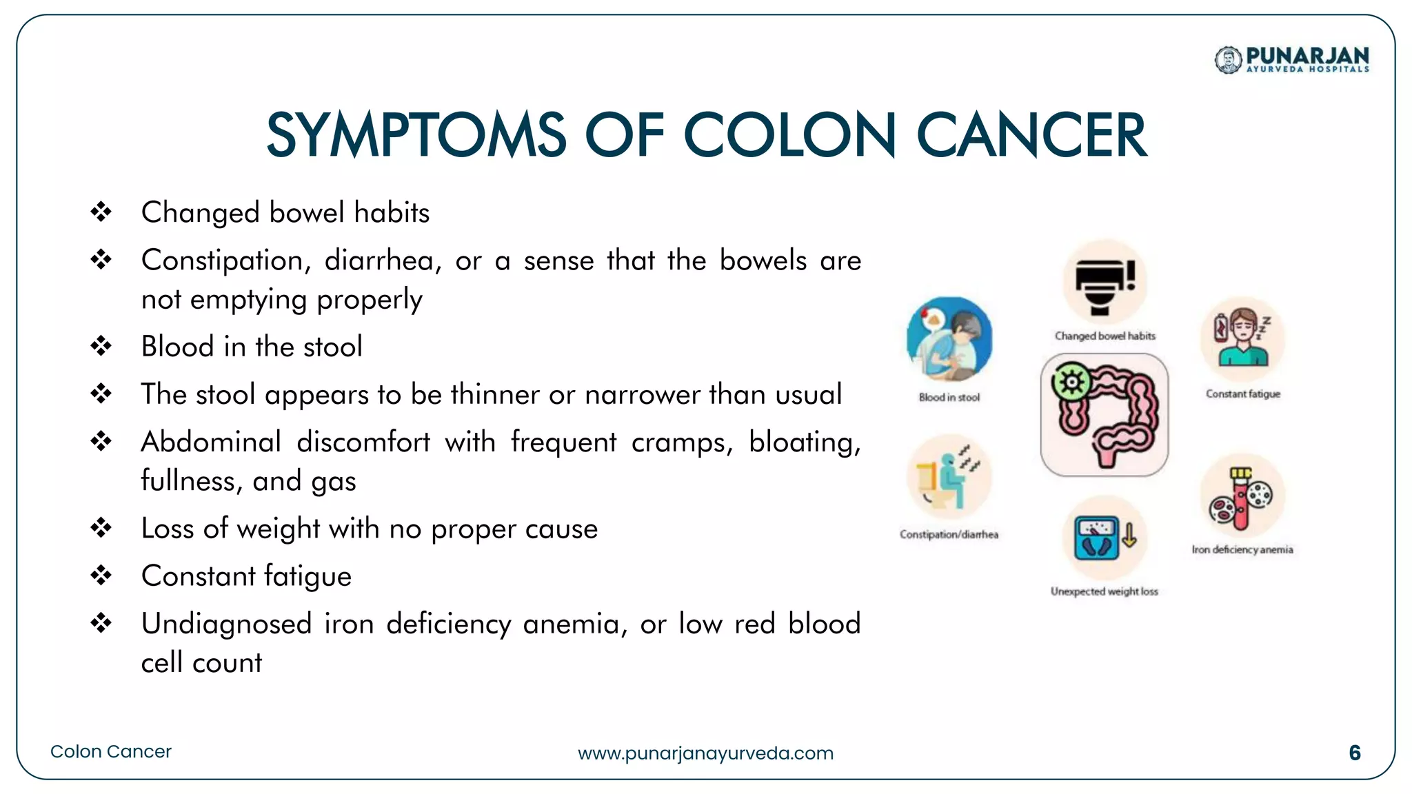 Colon Cancer - Punarjan Ayurveda Hospitals | PDF