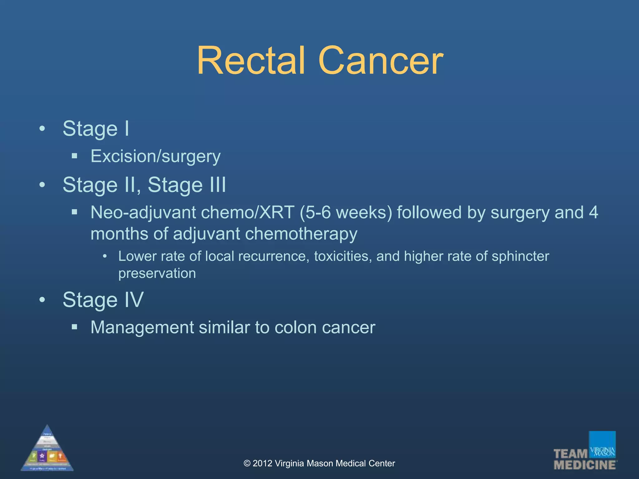 Colon cancer 2018 - Dr Lin | PPTX