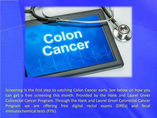 Colon cancer awareness | PPTX | Medical Health