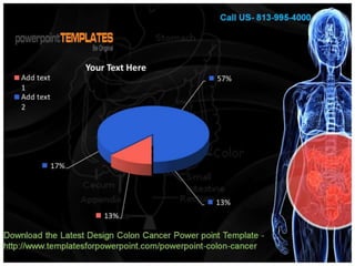 Latest Design Colon Cancer Power point Template | PPT