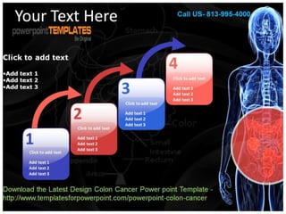 Latest Design Colon Cancer Power point Template | PPT