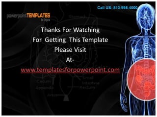 Latest Design Colon Cancer Power point Template | PPT