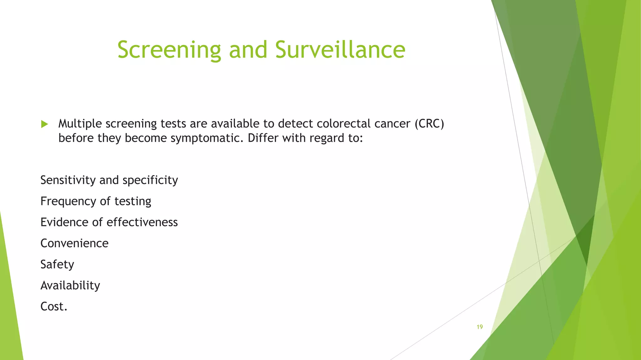 Colon cancer screening | PPTX