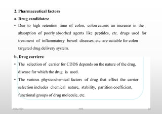 Colon Specific Drugs Delivary Systempptx | PPTX