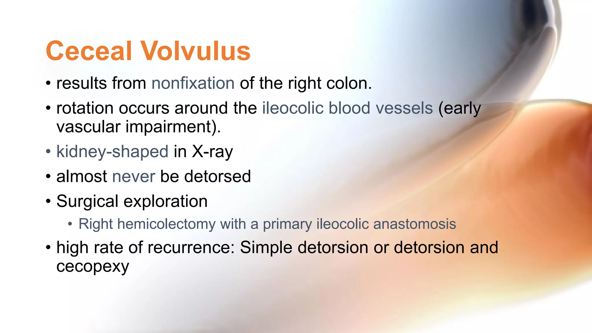 Colon disorder presentation | PDF