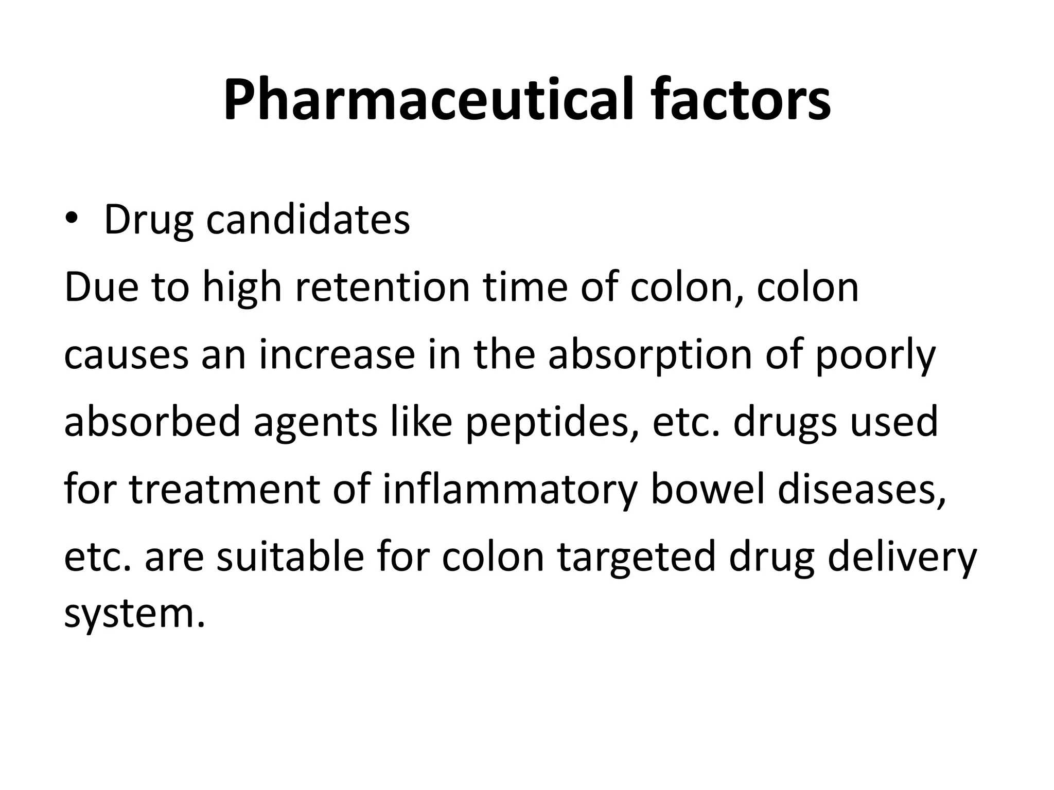 Colon drug delivery system | PPTX