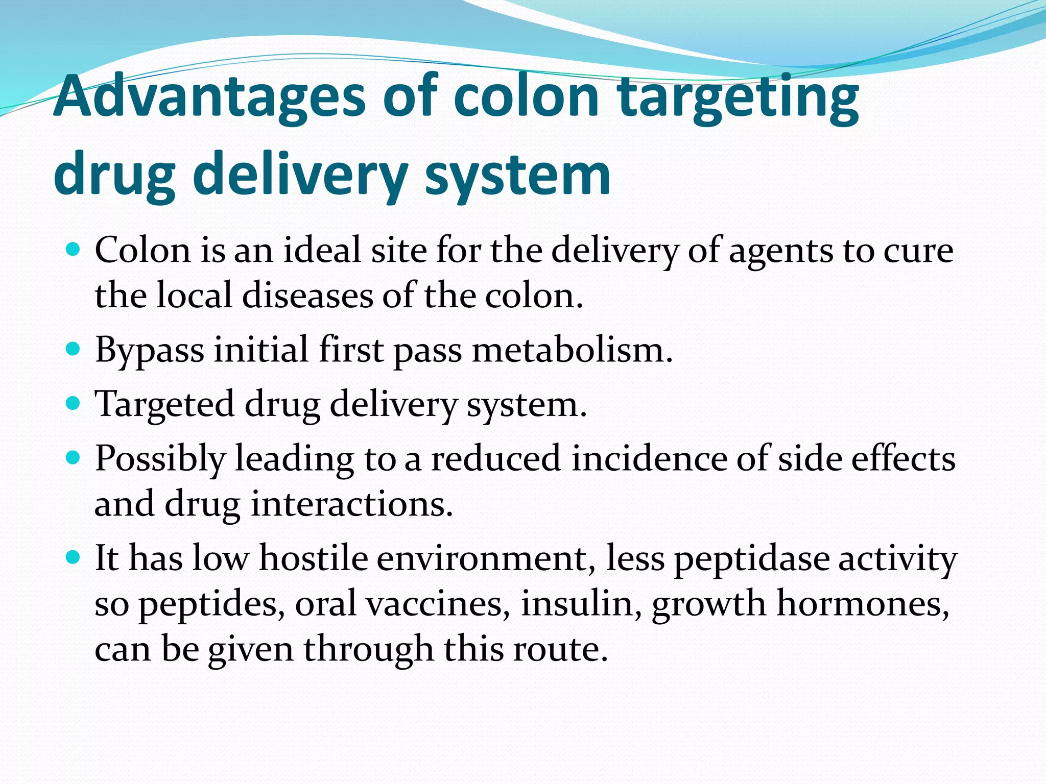 Colon drug delivery system ppt | PPTX