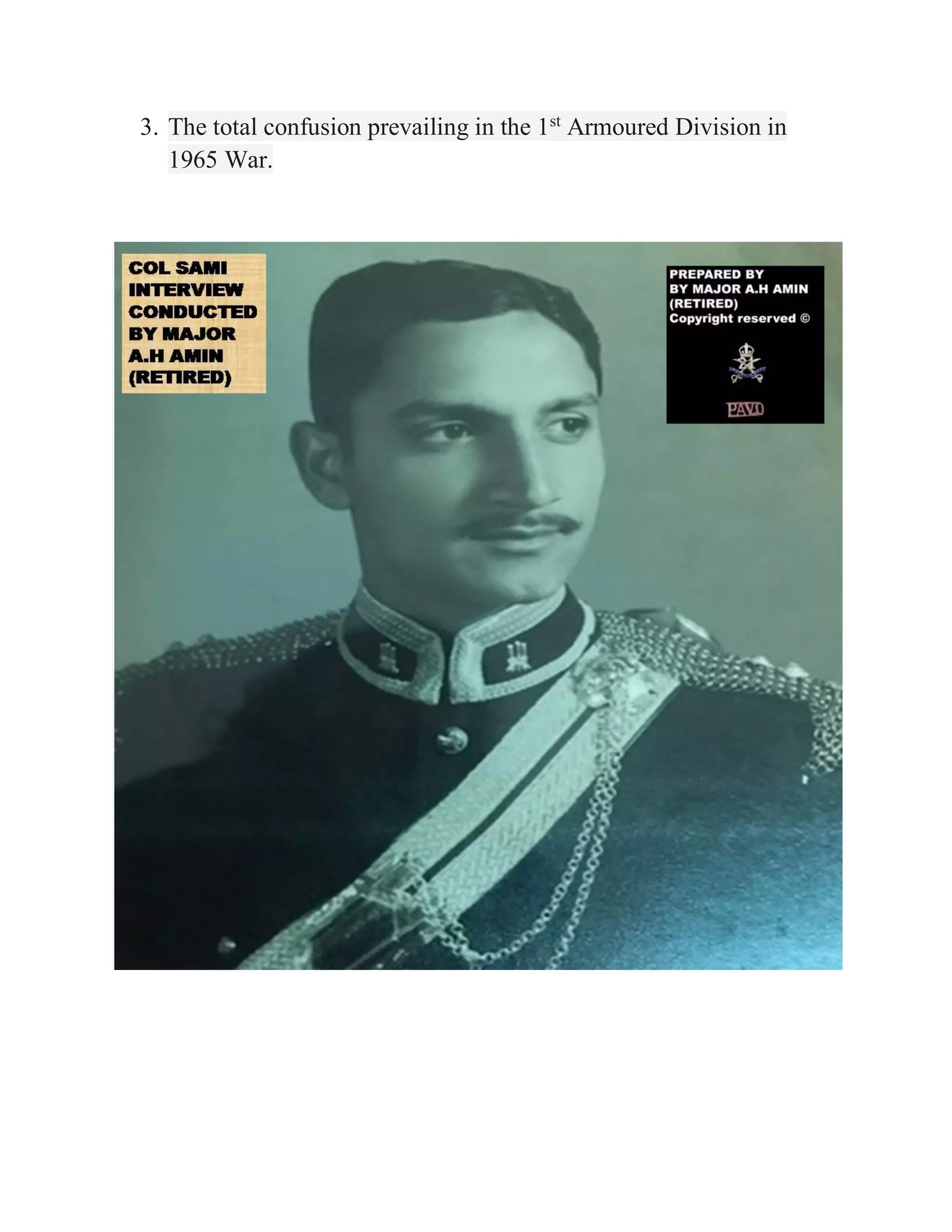 dismissed the myth that Major General Sahibzada Yaqub Ali Khan was a ...
