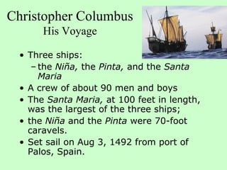 Colon first voyage | PPT