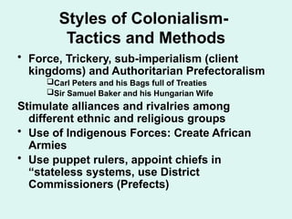 COLONIAL-ADMINISTRATION of African origin | PPTX