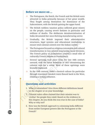 The Colonial Era in India: European Powers and Their Impact | PDF