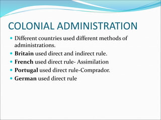 COLONIAL ADMINISTRATION.ppt