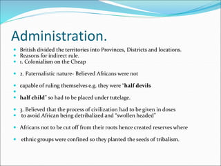 COLONIAL ADMINISTRATION.ppt