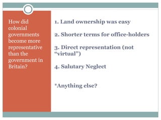 Government in Colonial America | PPT