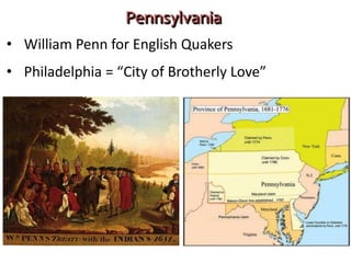 Colonial Quakers Map