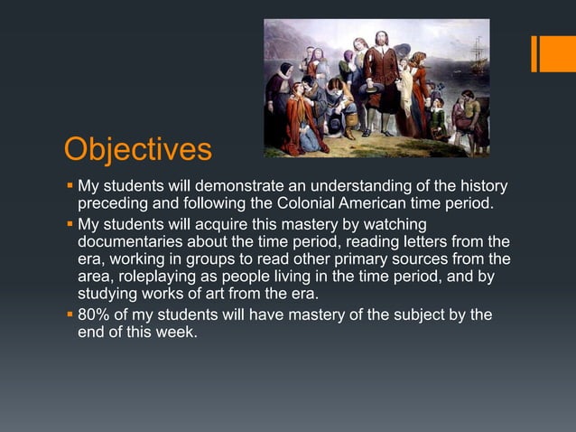 Colonial america unit plan | PPT