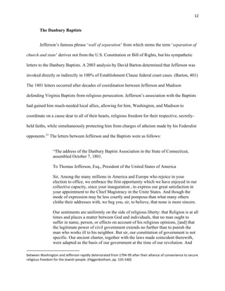 Colonial and Post-Colonial Religious Tests as a Basis for the First ...