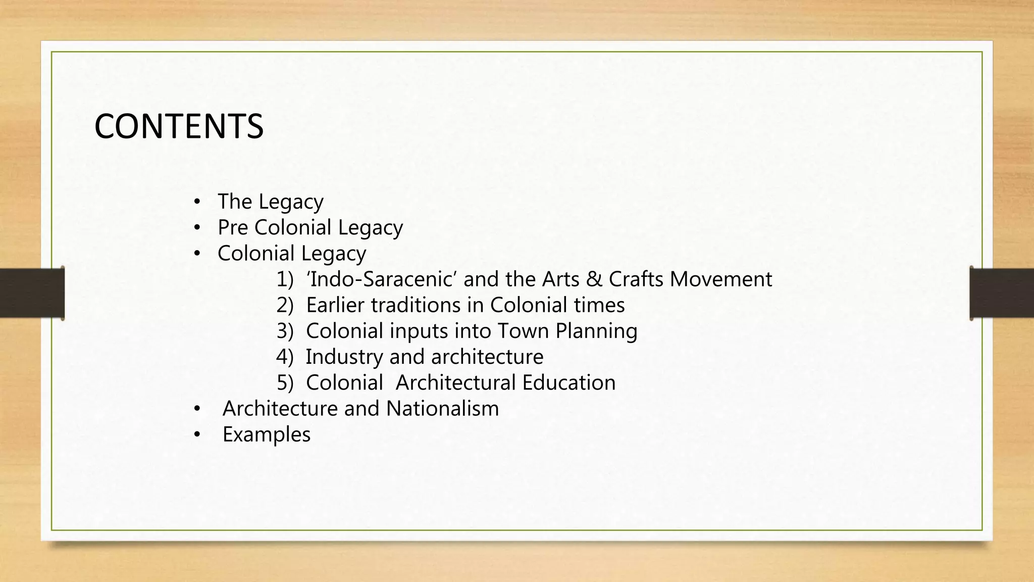 Colonial architecture of india | PPTX