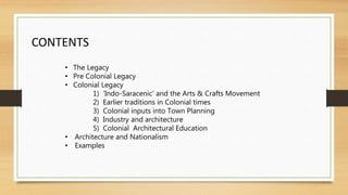 Colonial architecture of india | PPTX