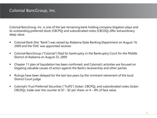 Colonial BancGroup | PDF