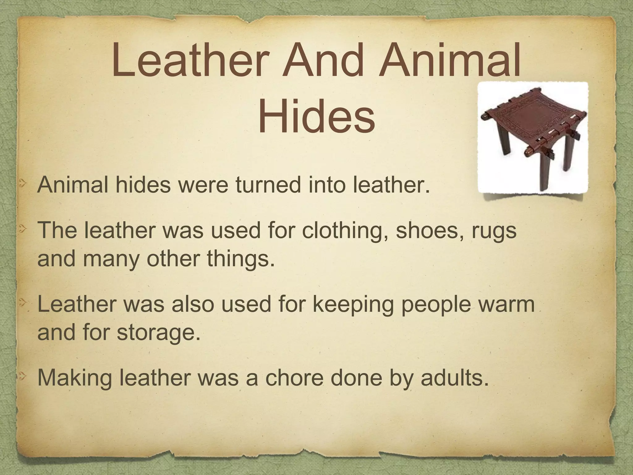 Colonial chores | PPT
