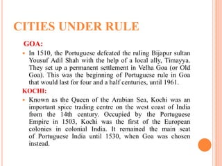 Colonial cities of India | PPTX