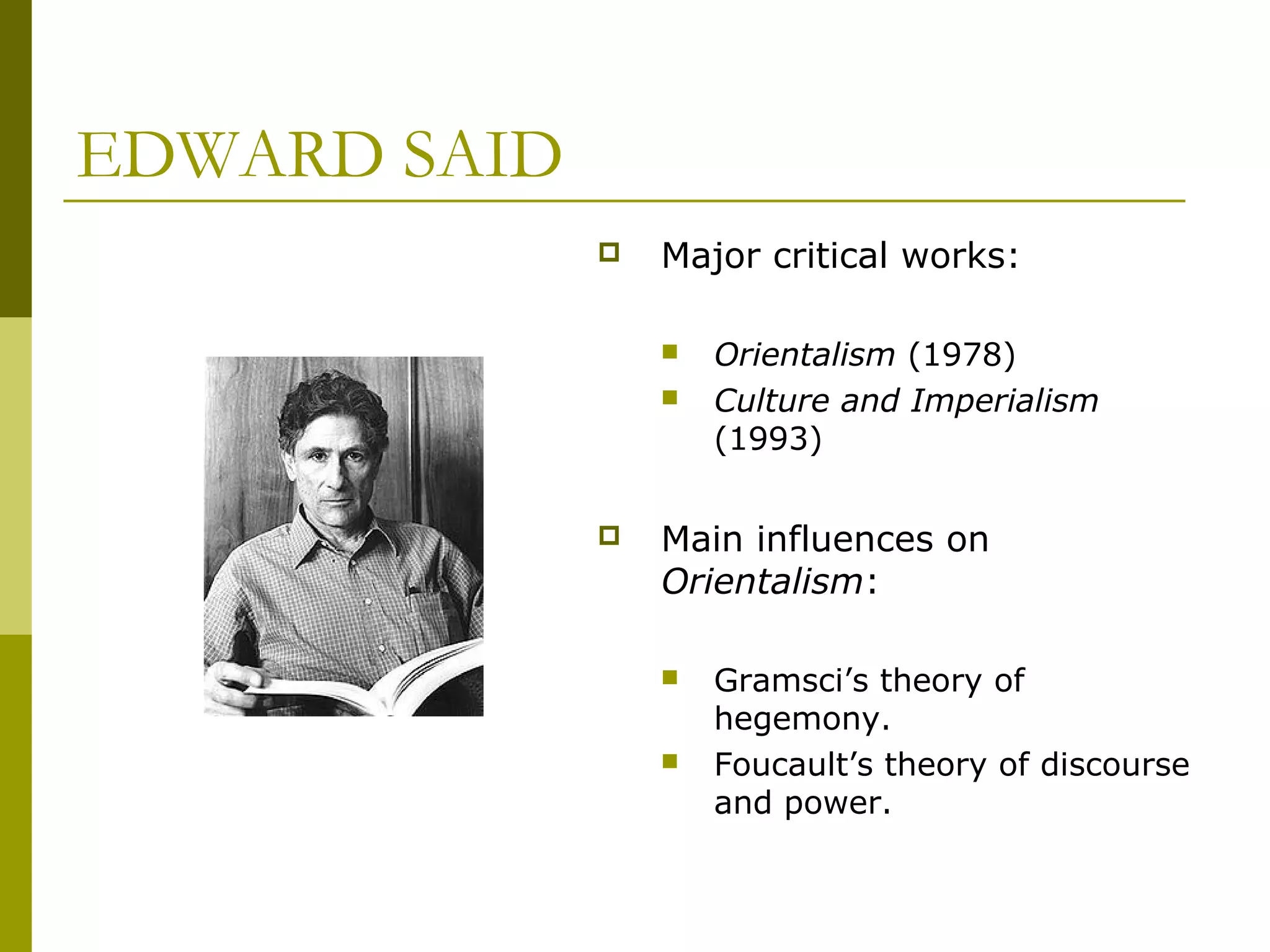 Colonial discourse theories | PPT