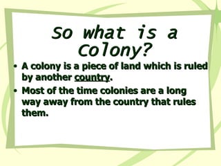 Colonial economy | PPT