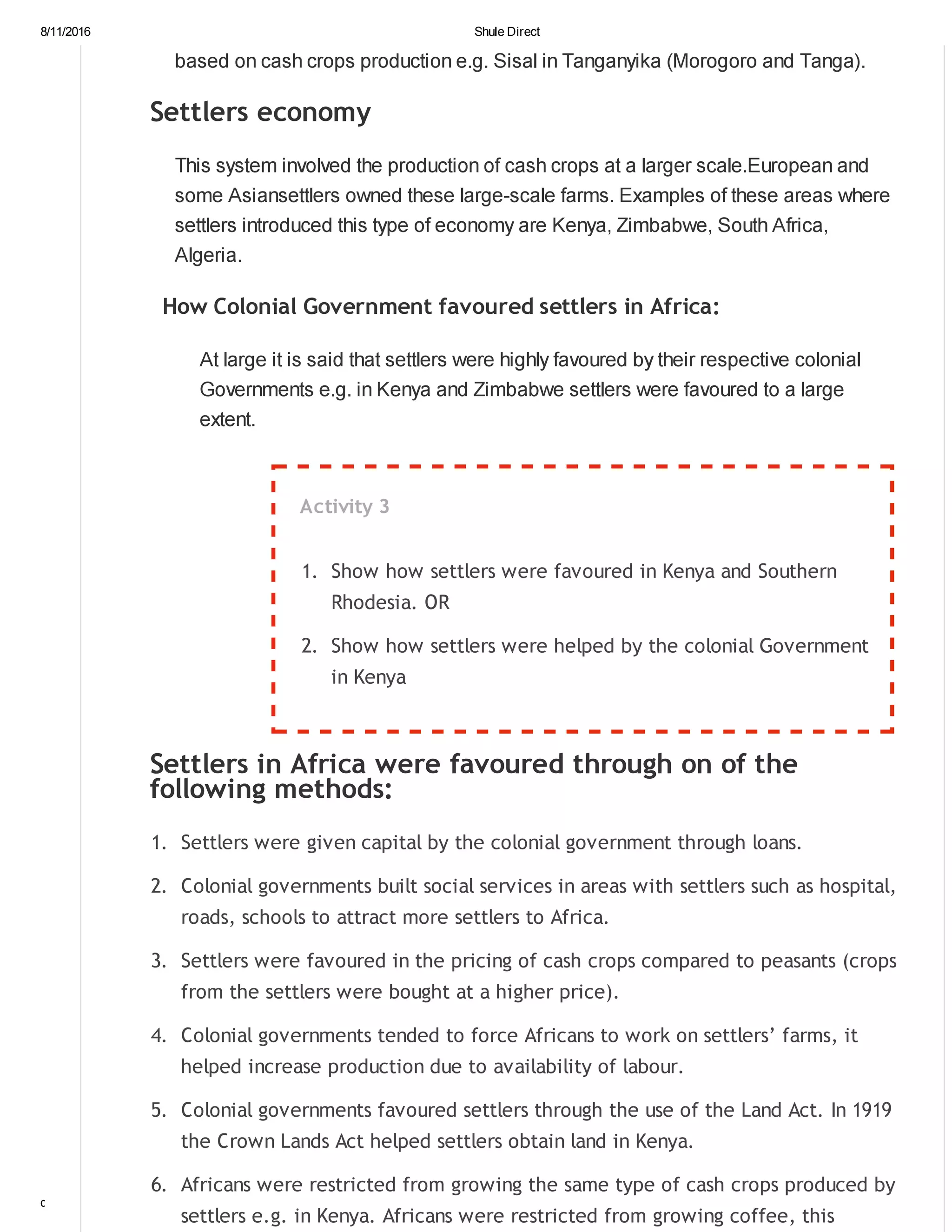 Colonial economy (2) | PDF