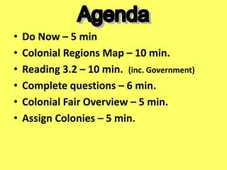 Colonial fair ppt | PPT