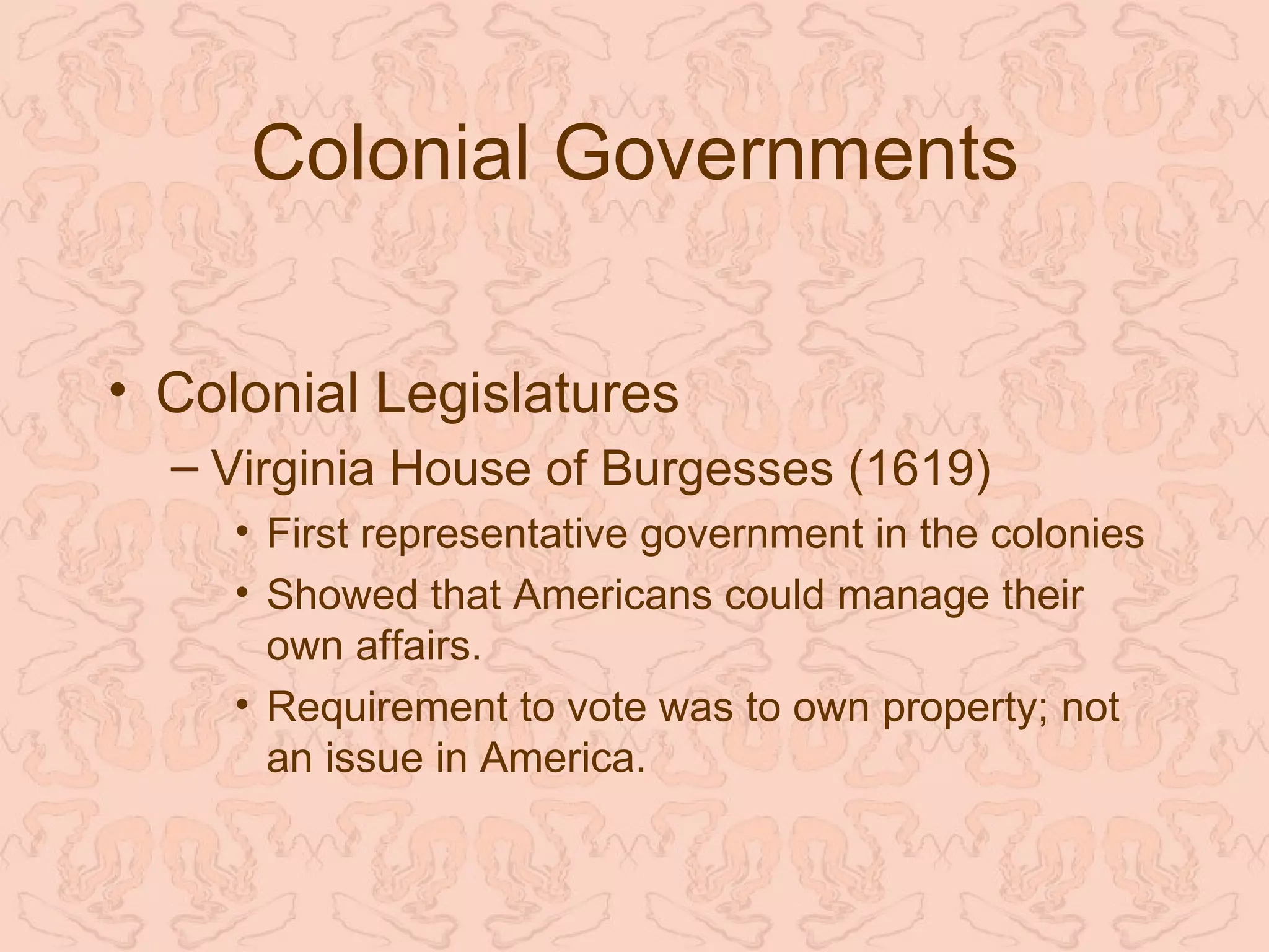 Colonial government | PPT