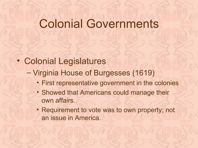 Colonial government | PPT