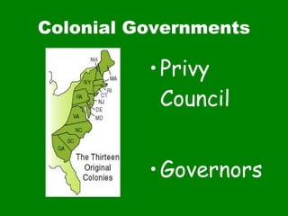 Colonial governments | PPT