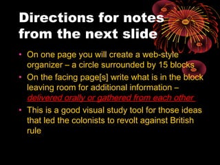 Colonial ideas of freedom [revised] | PPT